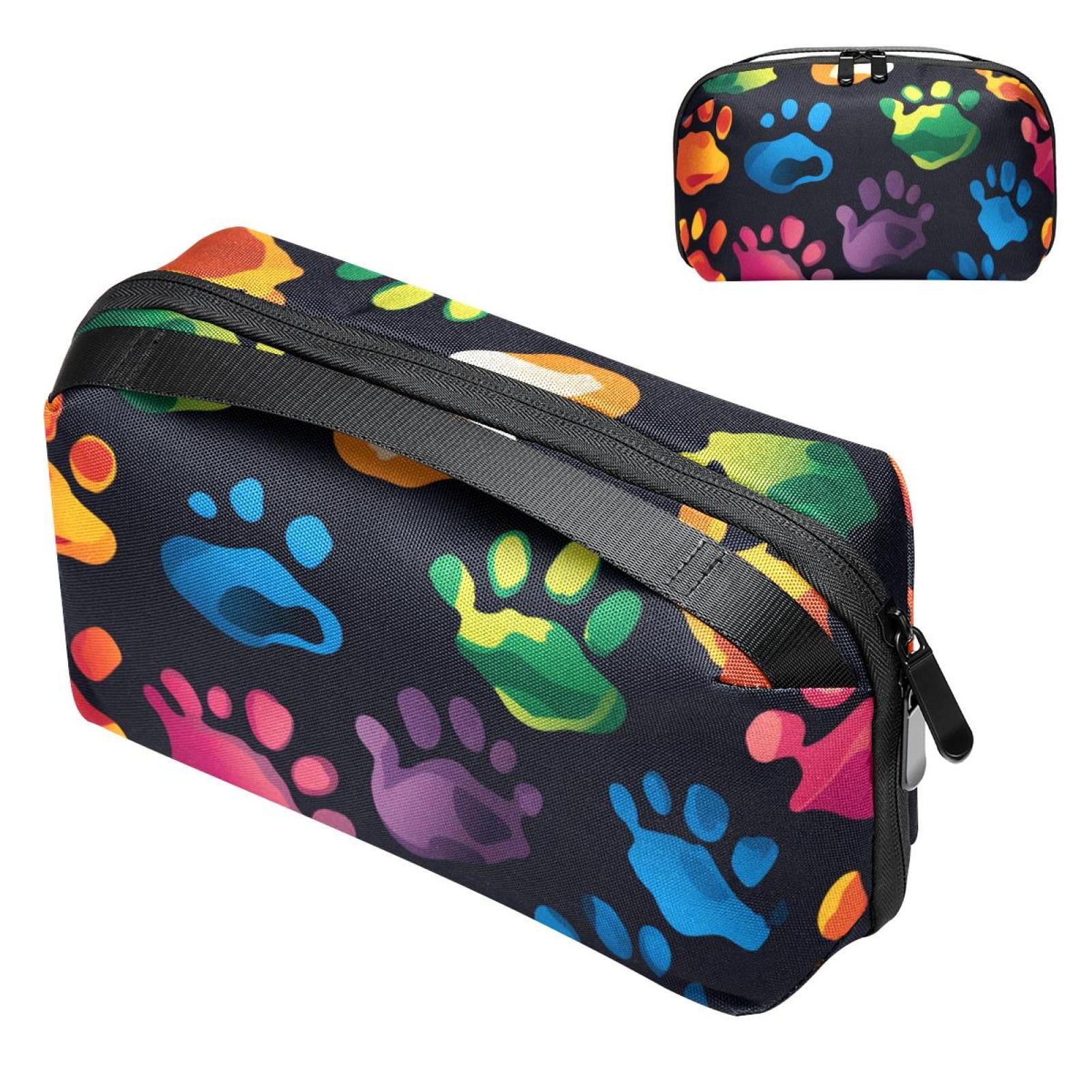 Dog Paw Print Travel Organizer Hard Drive Case Small Travel Case USB ...