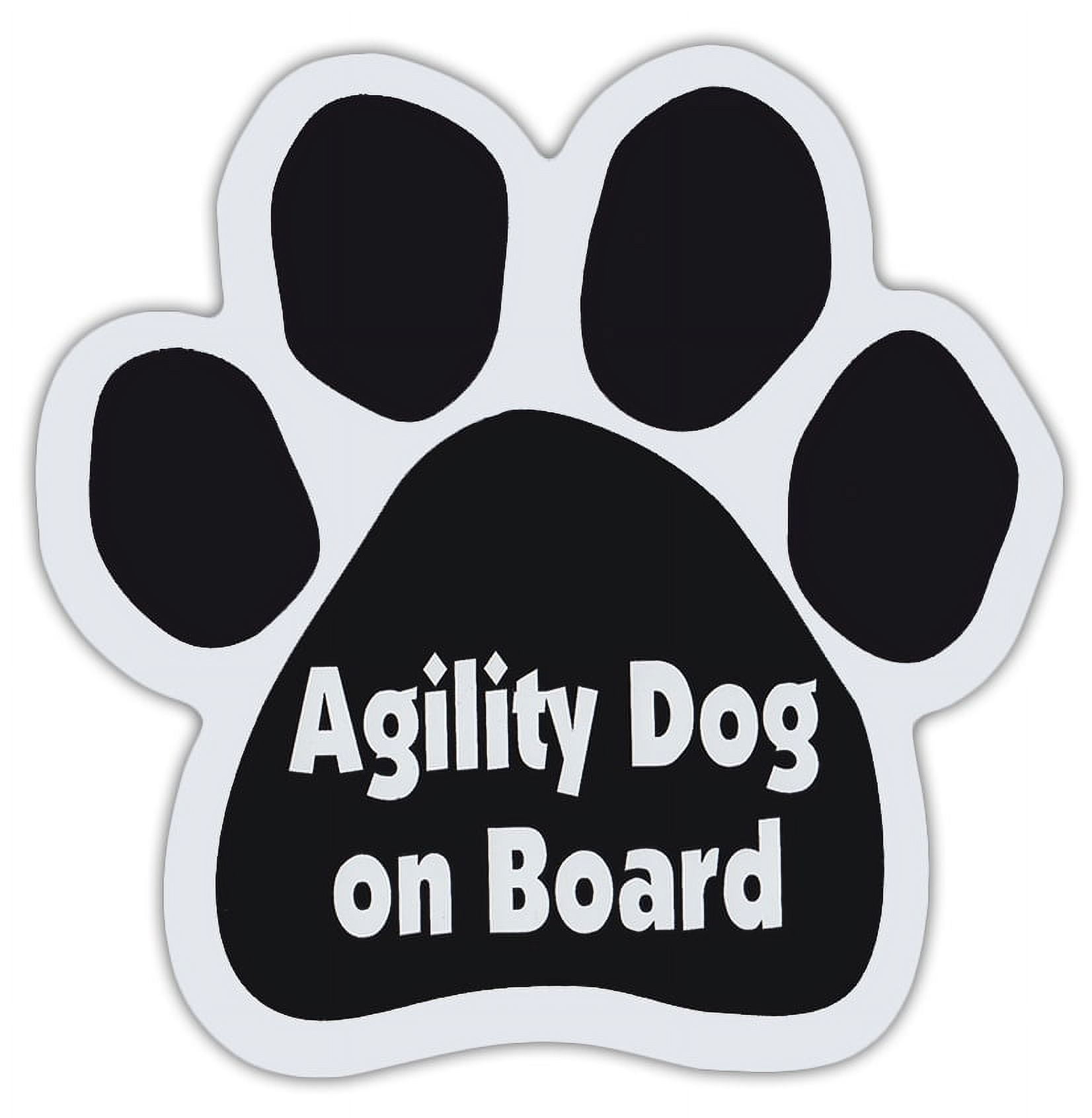Dog Paw Shaped Magnets: Agility Dog On Board | Dogs, Gifts, Cars ...
