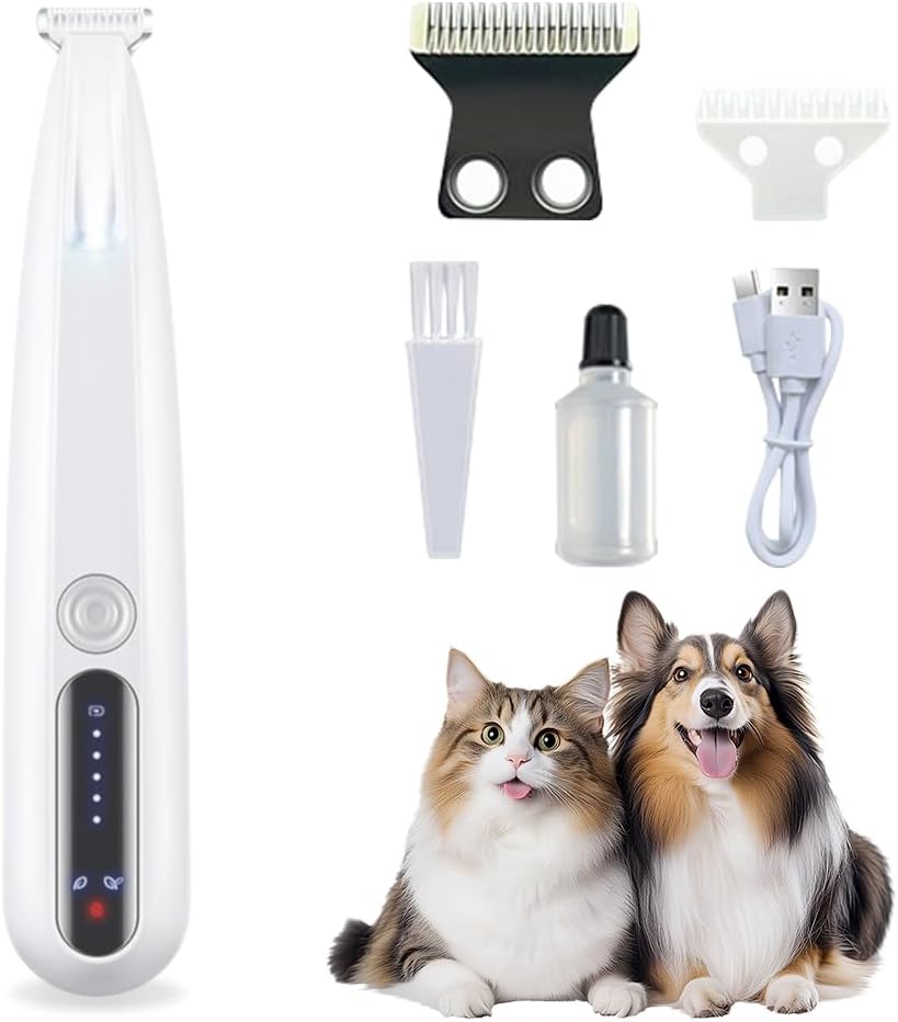 Dog Paw Trimmer, 2025 New Pet Grooming Clipper Waterproof Dog Hair ...