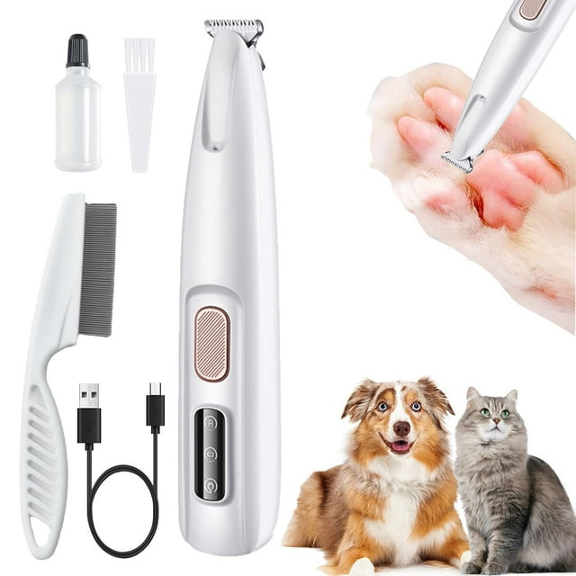 Dog Paw Trimmer with STF9 LED Light, 2025 Upgraded Pet Paw Trimmer for Dogs Cats Clippers ...