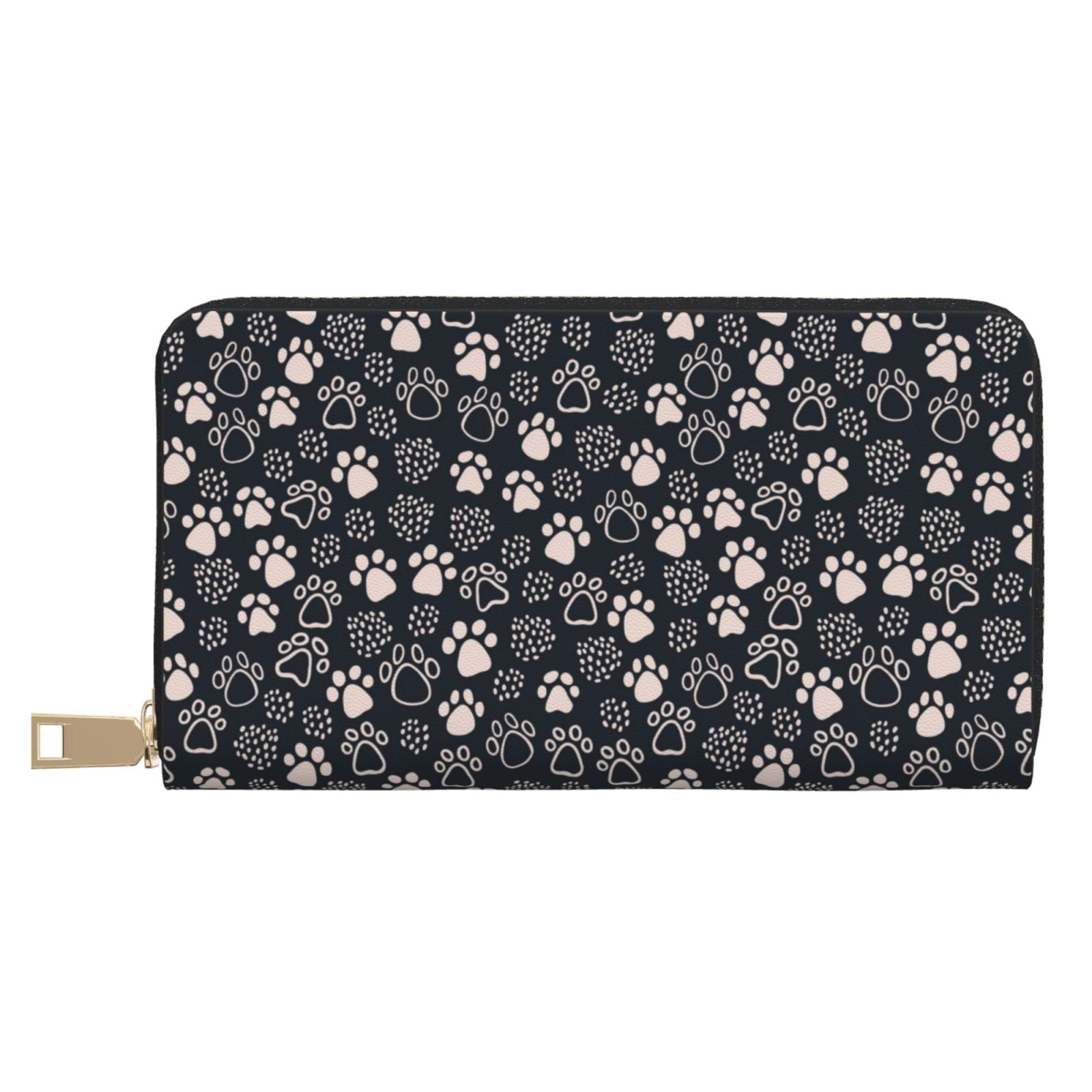 Dog Paw Wallet Women, Leather Bifold Multi Card Wallet, Women's Wallets ...
