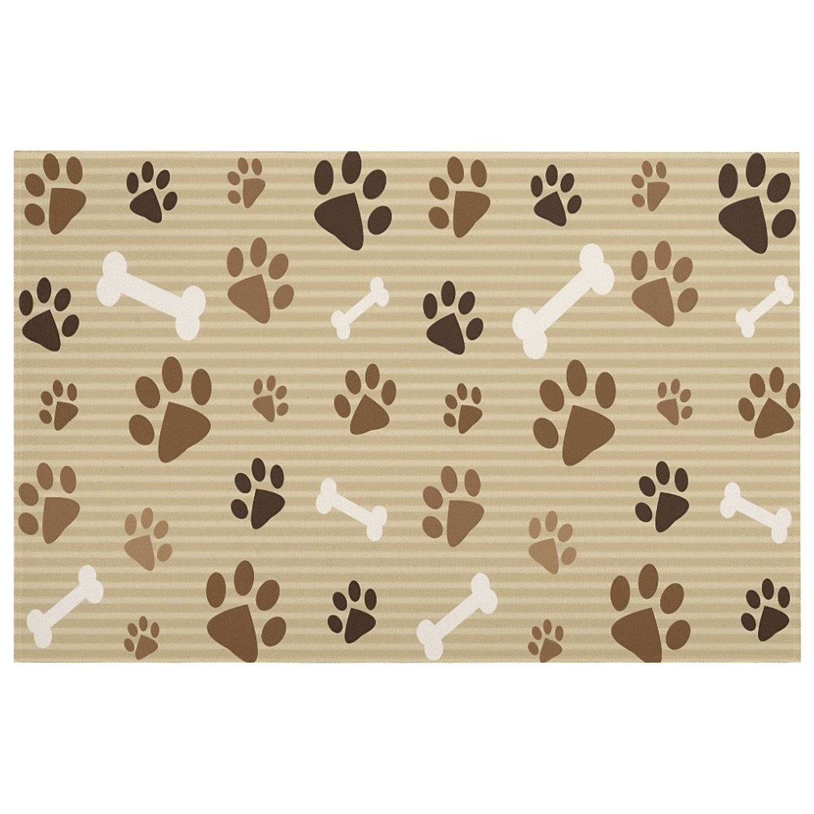 Dog Paws And Bones Adult Home Decor Bedroom Living Room Crystal Velvet ...