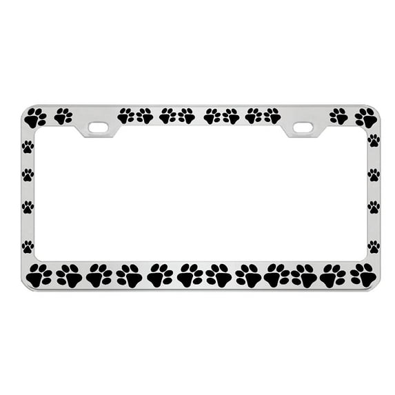 Dog Paws Dog Lovers Car License Plate Frame Auto Tag Holder - Walmart.com