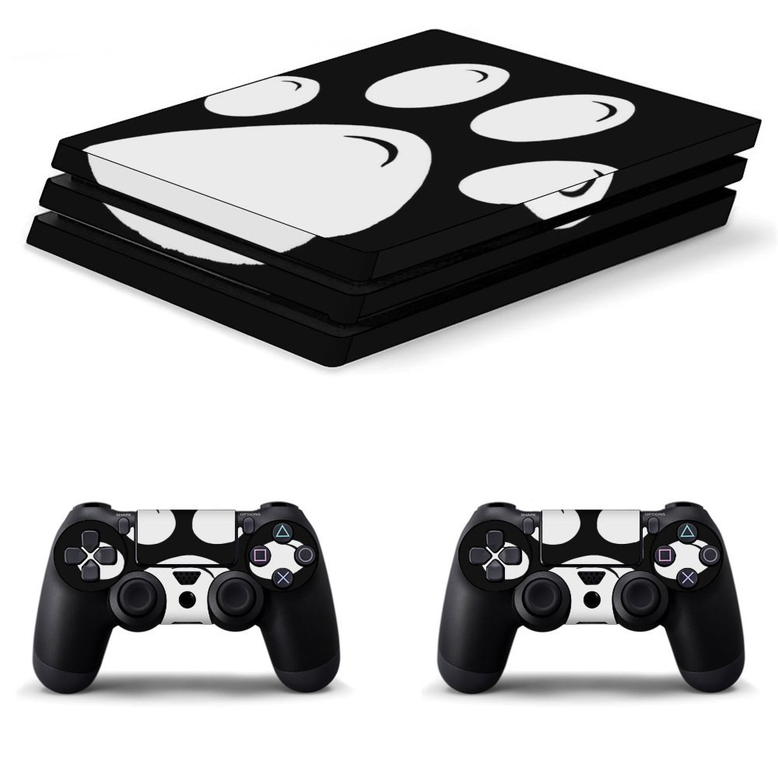 Dog Paws Hand Drawn PS4/PS4 Pro/PS4 Slim Skin Sticker For Console And ...