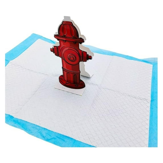 Dog Pee Pad Trainer, 10 Pack Paper Card Hydrant Shaped Target Pet ...