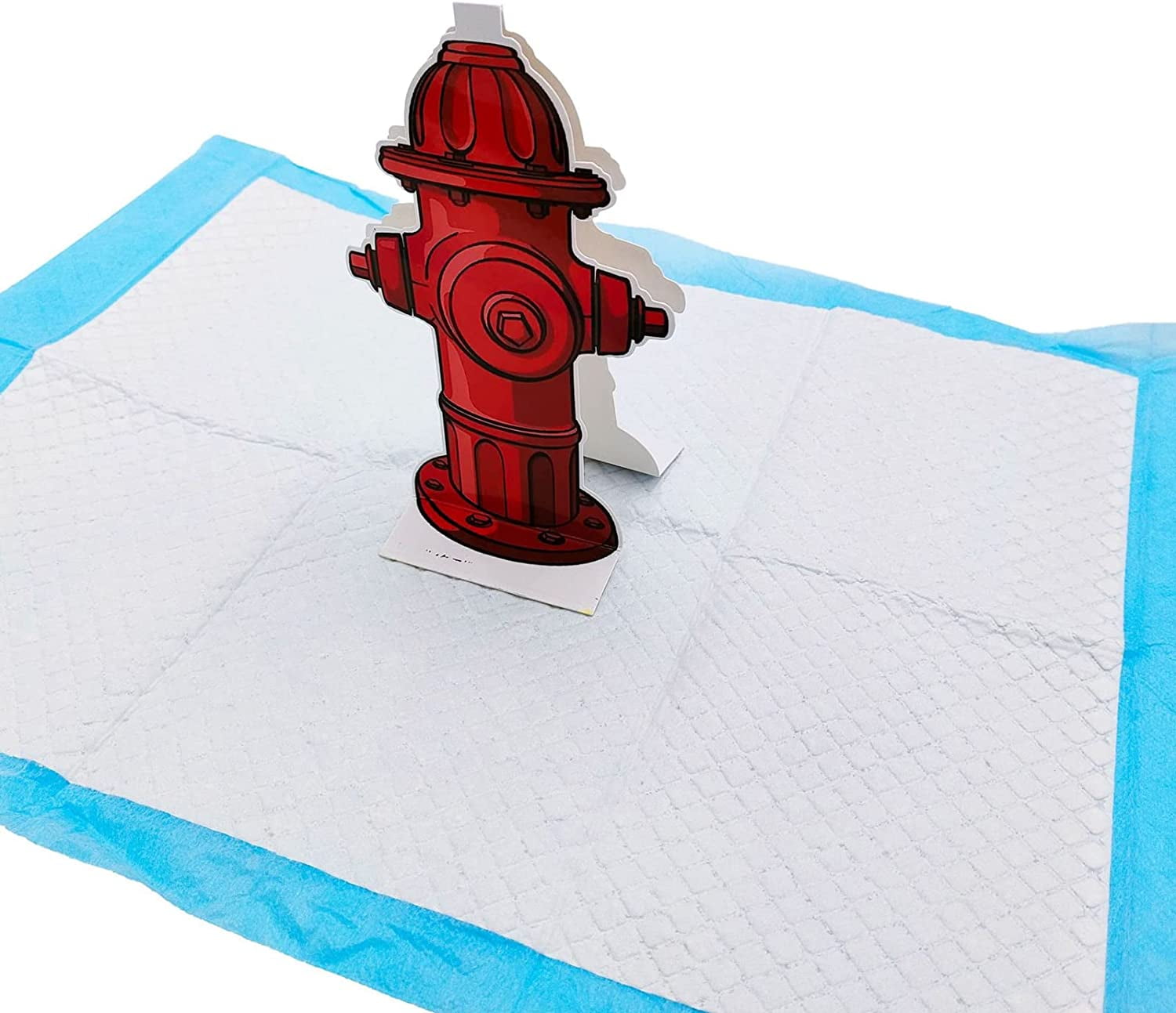 Dog Pee Pad Trainer, 20 Pack Paper Card Fire Hydrant Shaped Target Pet ...