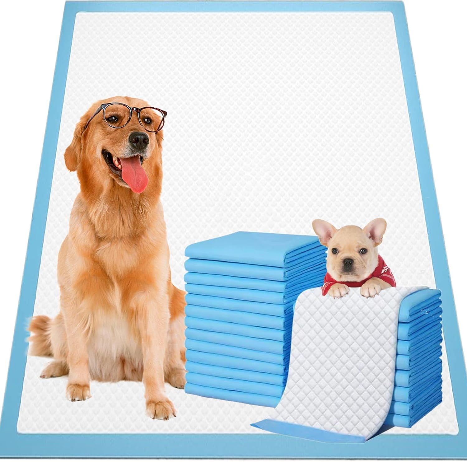 Dog Pee Pads,Puppy Training Pads Super Absorbent and Leak-Proof ...