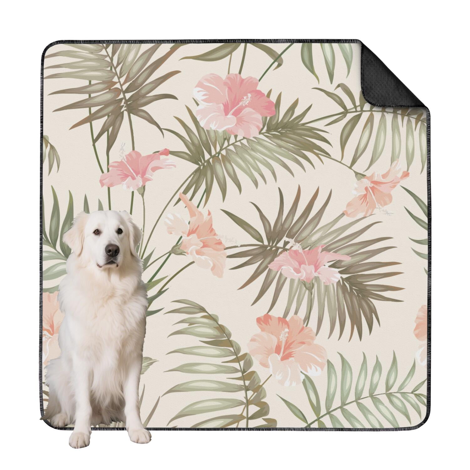 Dog Pee Pads Washable Reusable Hawaiian, Leakproof Absorbent Training ...