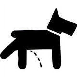 Dog Peeing - Boys Bed Room - Picture Art - Peel & Stick Vinyl Wall ...