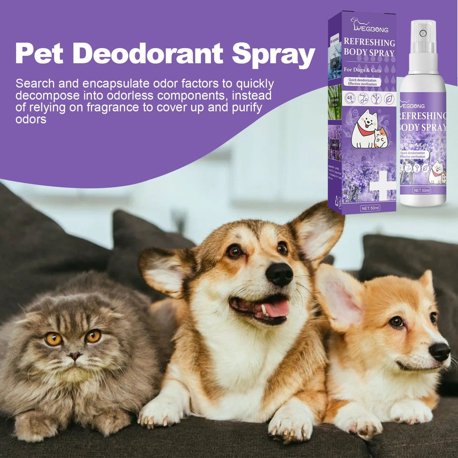Dog Perfume & Cat Perfume Pet Spray – Nourishing, Hydrating Cat & Dog ...