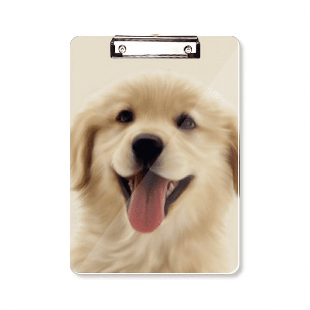 Dog Pet Tongue Hair Ears Clipboard Folder Writing Pad Backing Plate A4 ...