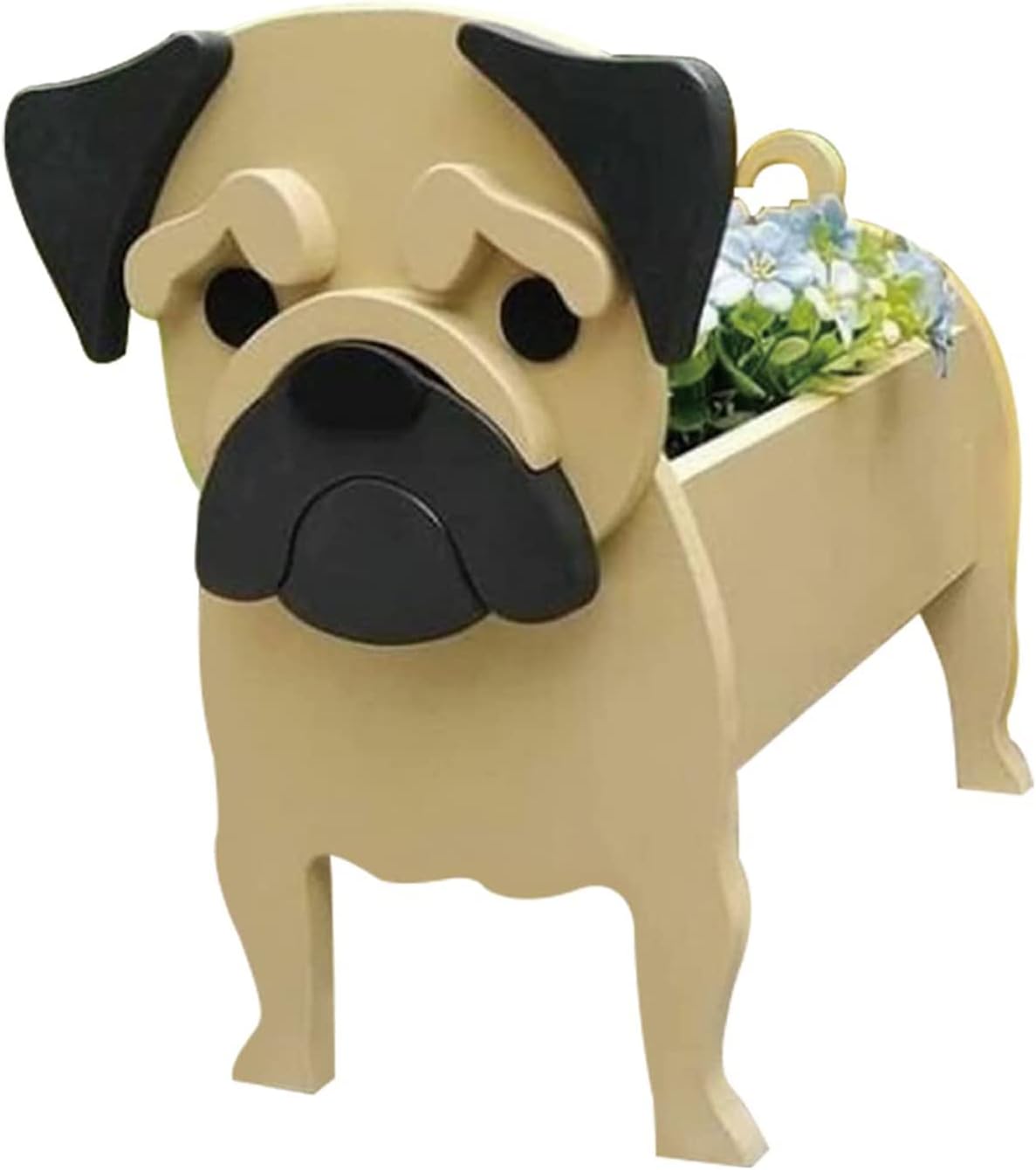 Dog Planter, Dog Shape Plant Container, PVC Material Flower Pot for ...
