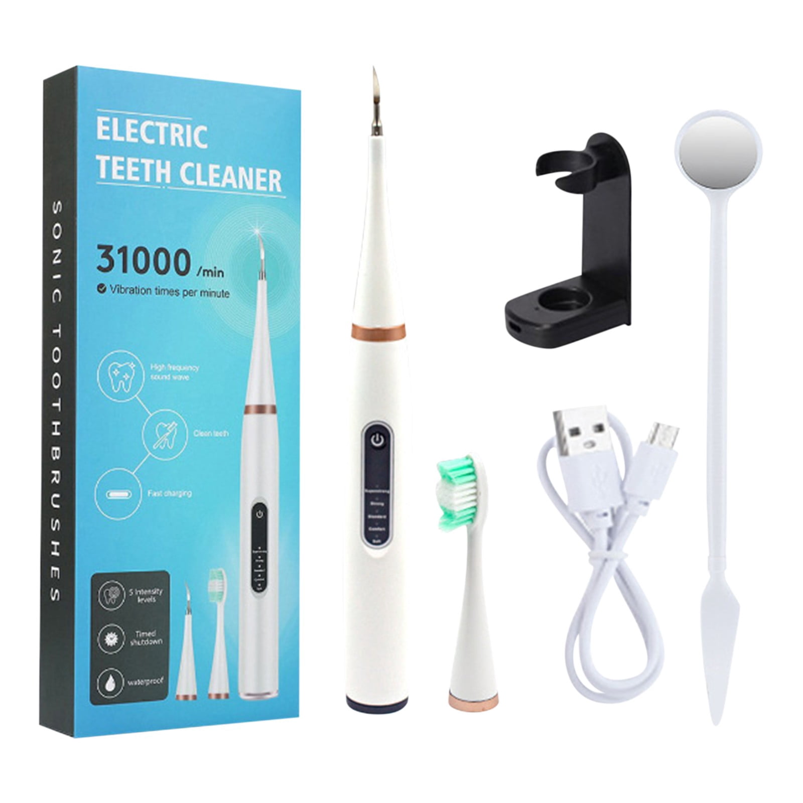 Dog Plaque/Tartar Remover for Teeth, Rechargeable Safe Pets Ultrasonic ...