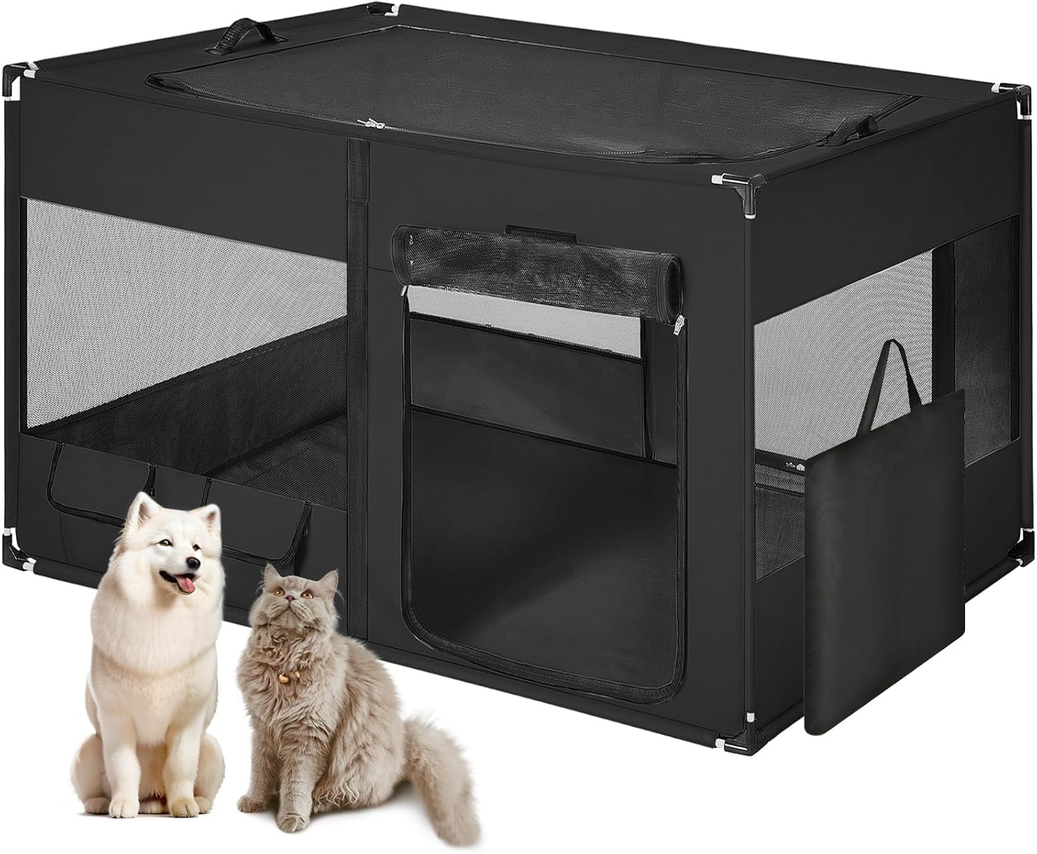 Dog Playen, Portable Dog Play Pen for Dogs and Cats, Metal Dog Playpen ...