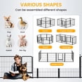 Dog Playpen,24" Height 16 Panels Portable Outdoor Dog Fence, Dog ...