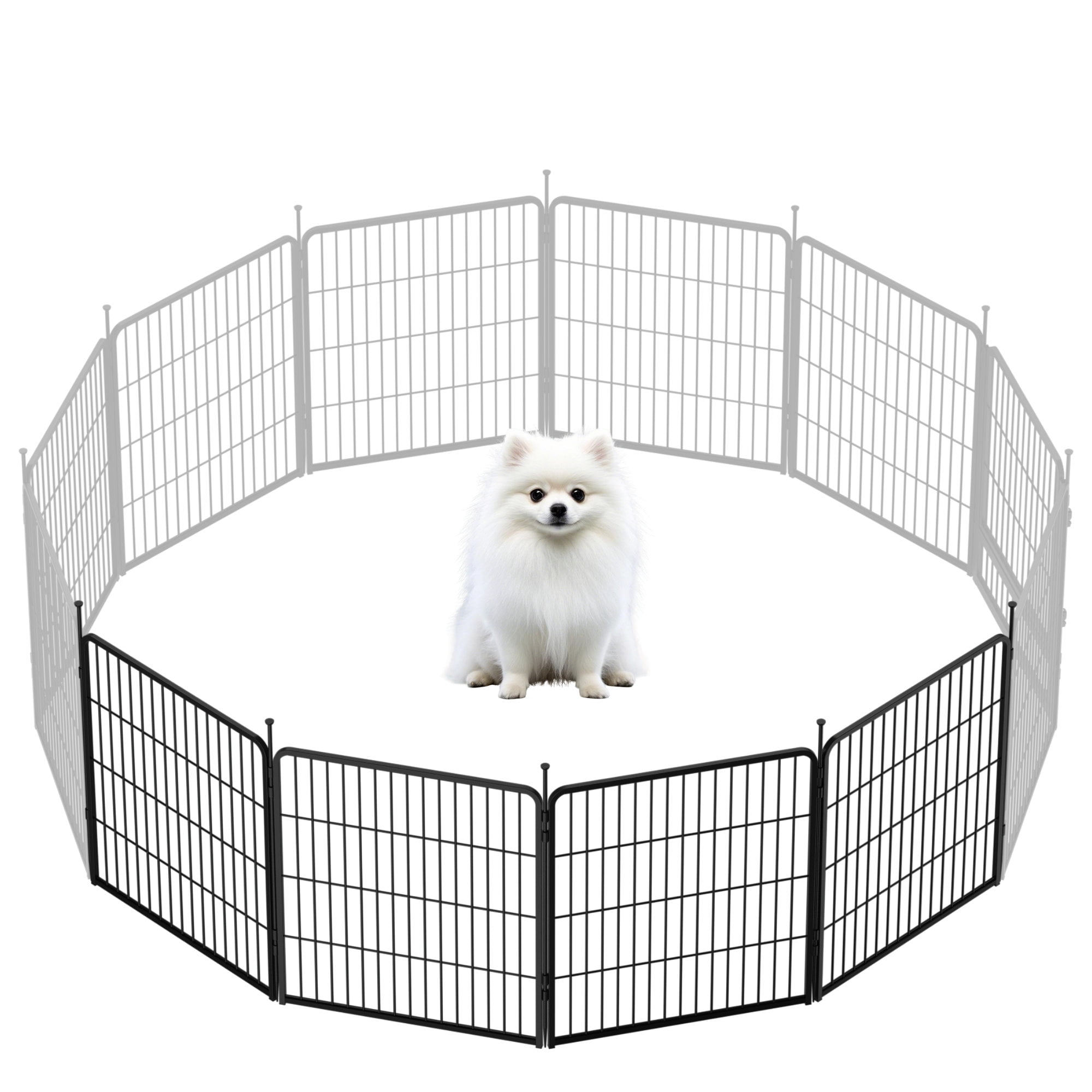 SunsGrove Dog Playpen, Heavy Duty Anti-Rust Pet Pen for Indoor ...