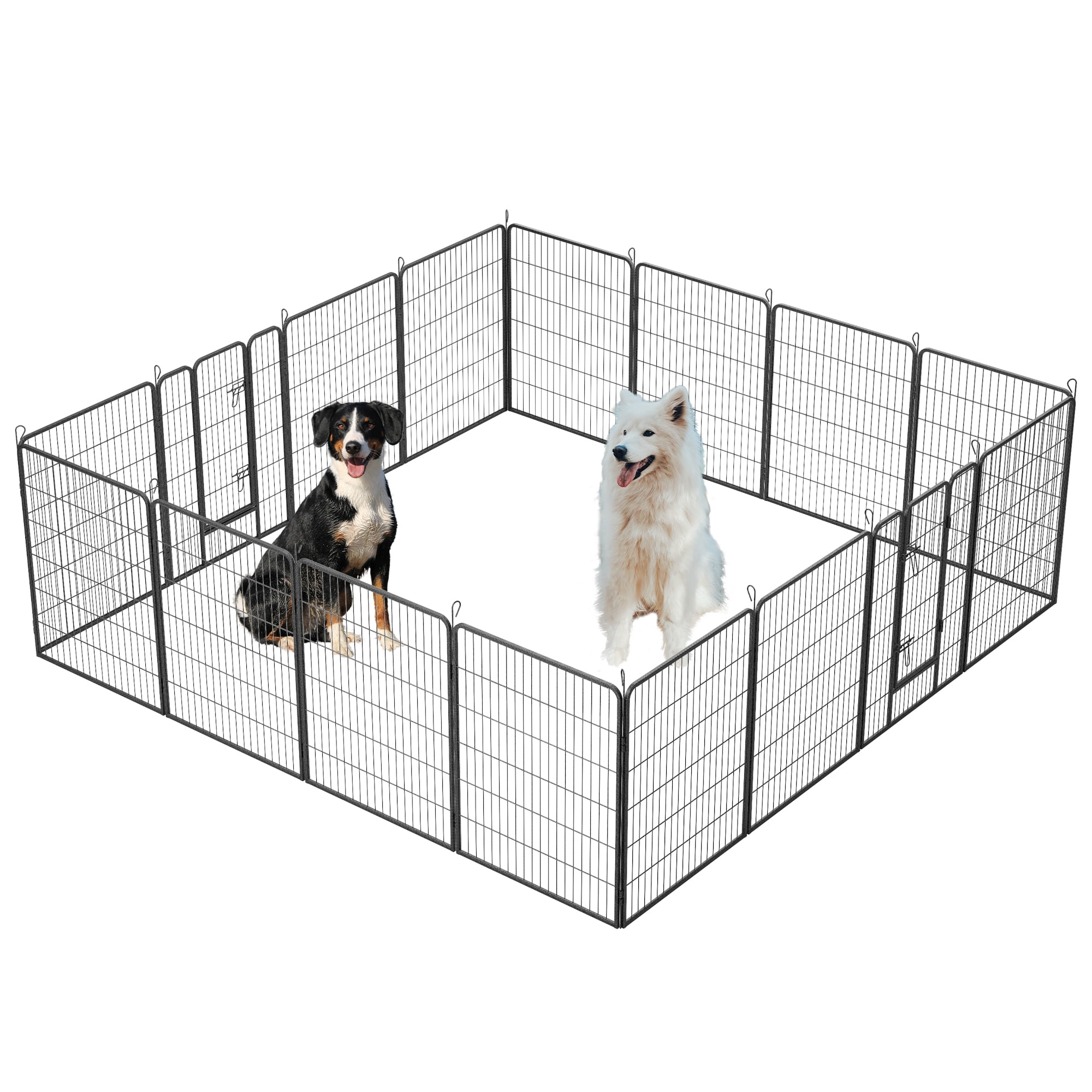 Dog Playpen Outdoor, 16 Panels Dog Pen 40" Height Dog Fence Exercise ...