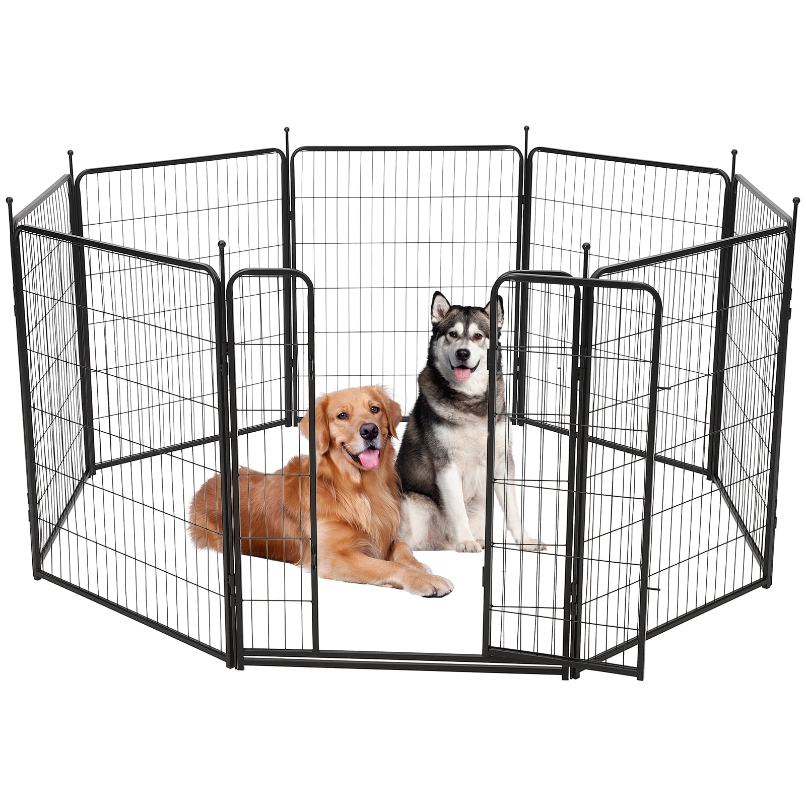 Dog Playpen Outdoor, 8 Panels 40" Height Dog Fence Exercise Pen for ...