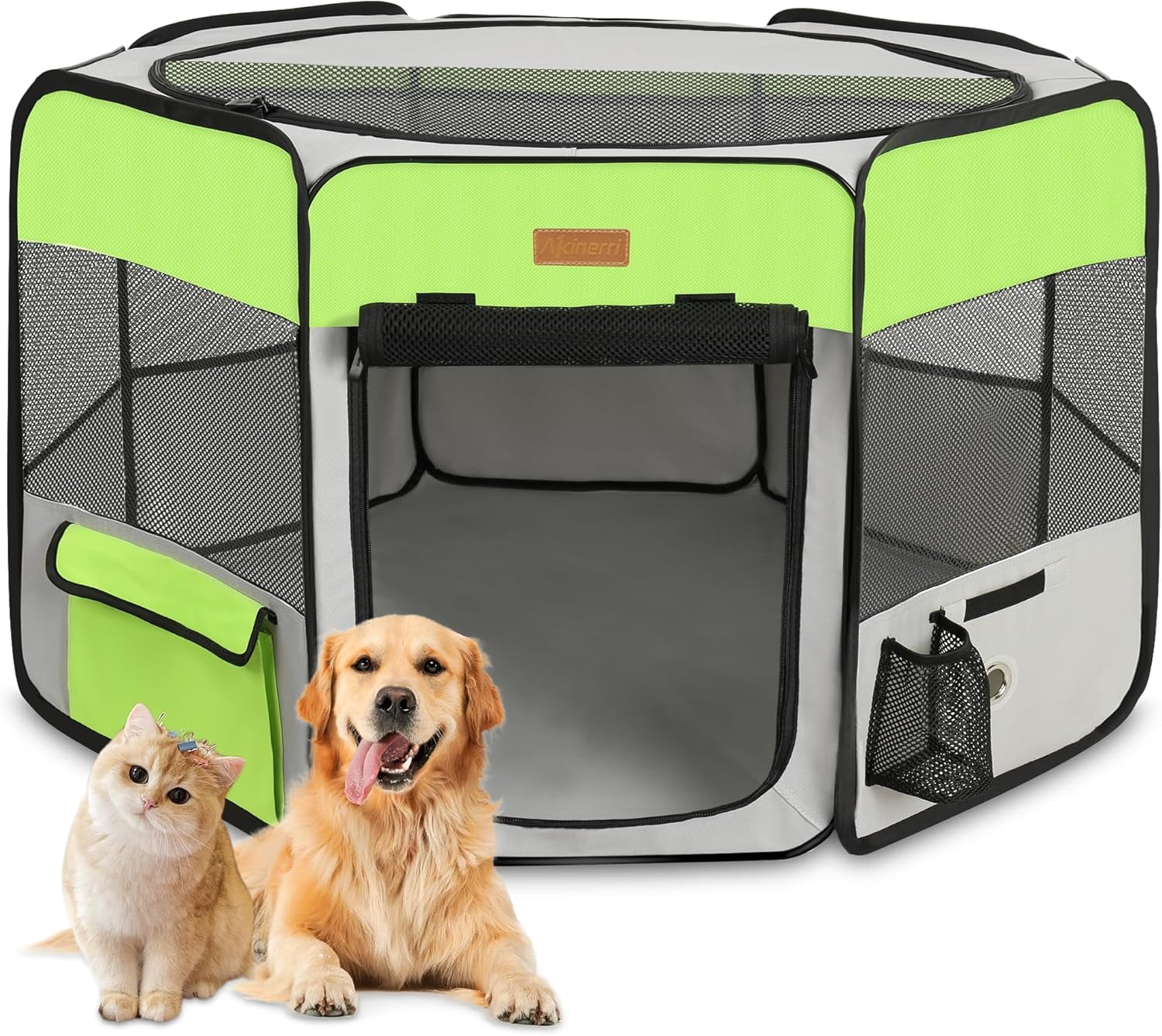 Dog Playpen, Portable Pet Play Pen for Cat, Puppies, Rabbits, Chickens ...