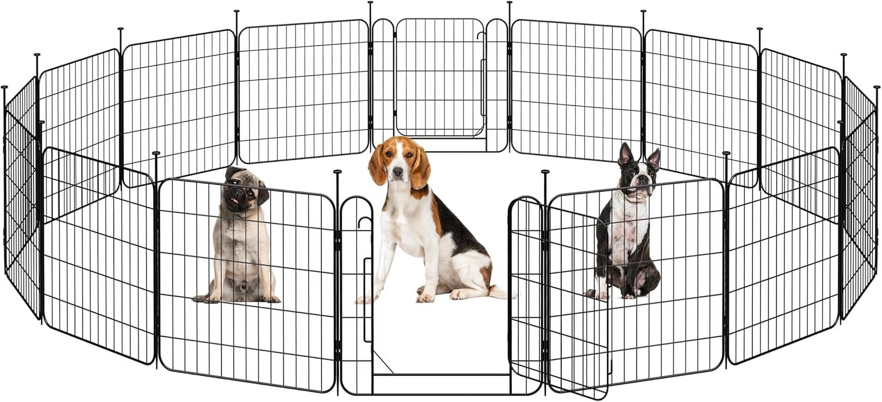 Dog Playpen for Puppy/Small Dogs, Foldable Pet Pen Expandable Fence ...