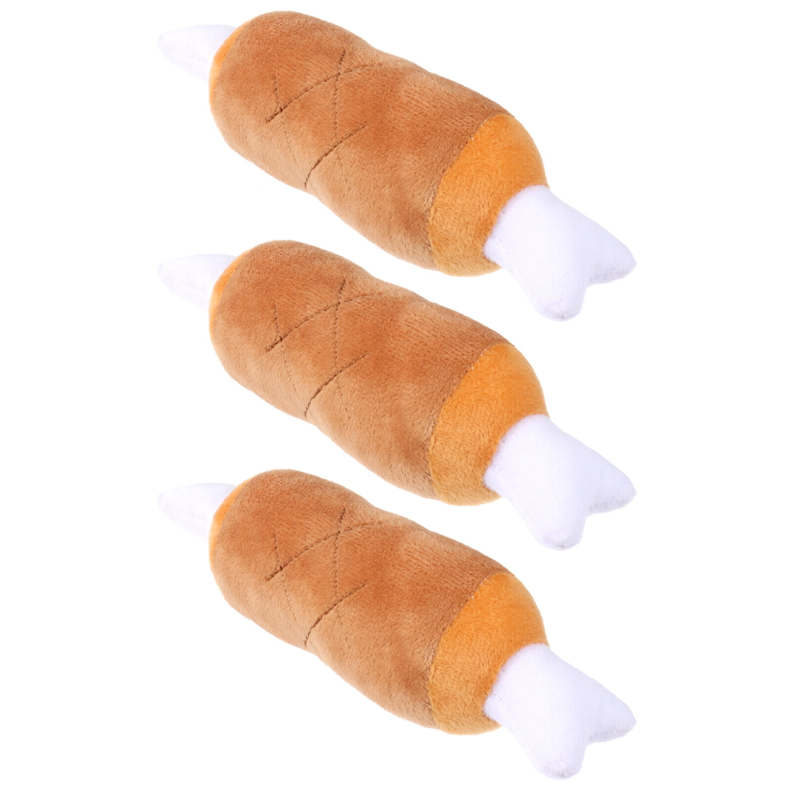 Dog Plush Sound Chew Squeaky Doll Toys Bone Biting Crinkle Cartoon ...