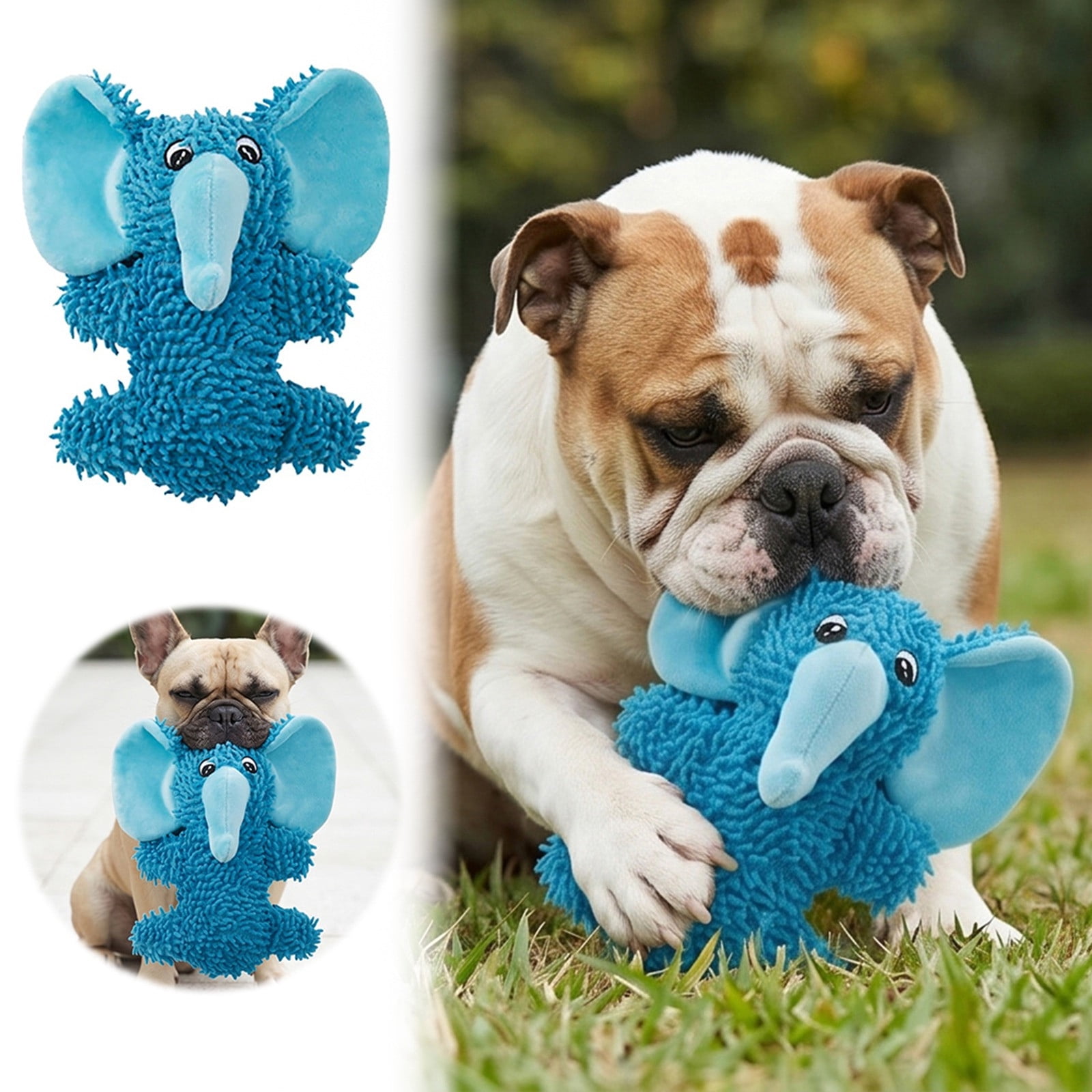 Dog Plush Squeaky Toys, 2026 New Indestructible Plush Dog Toy for ...