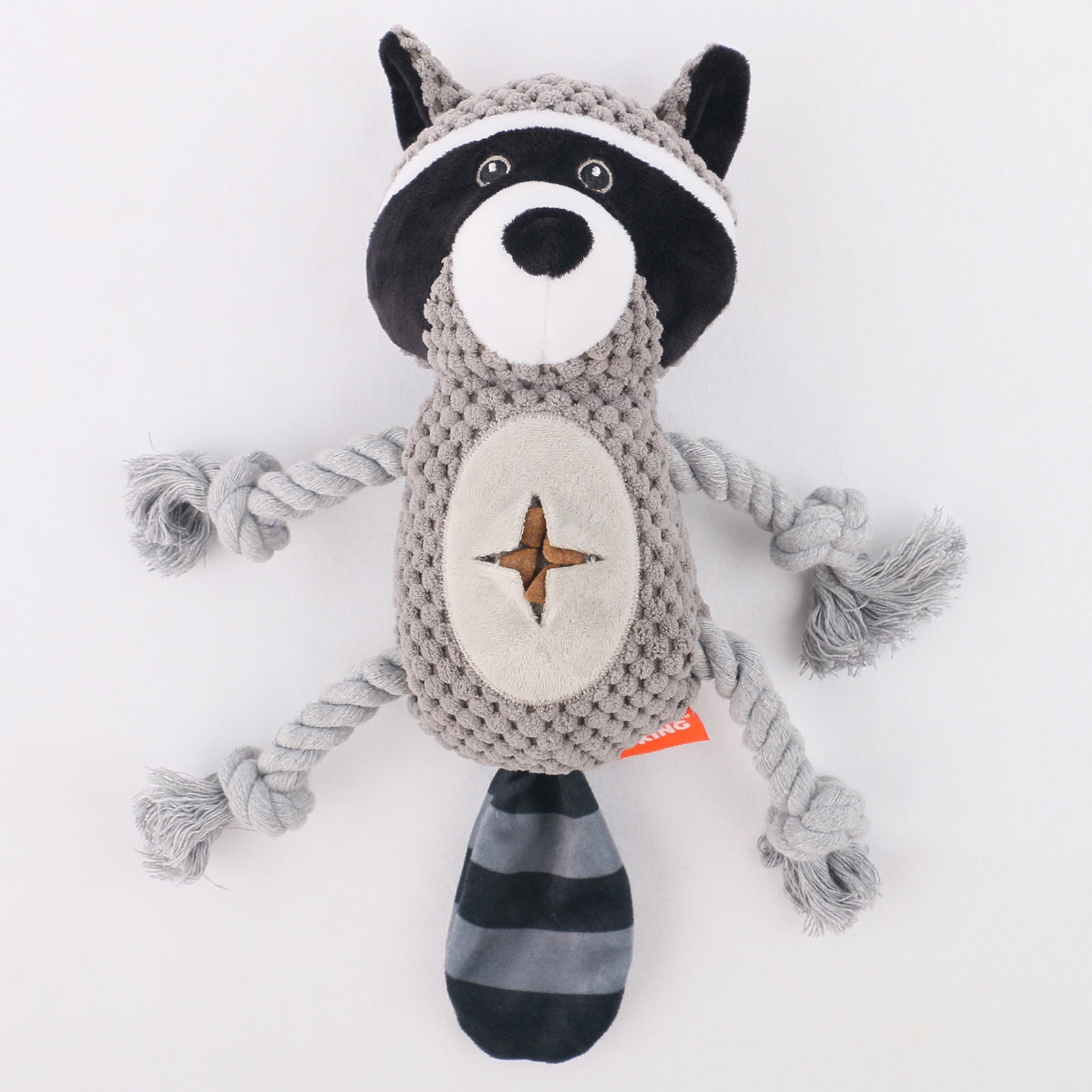 Dog Plush Toy Spot Plush Stuffed Raccoon Pet Toy with Food Leakage ...