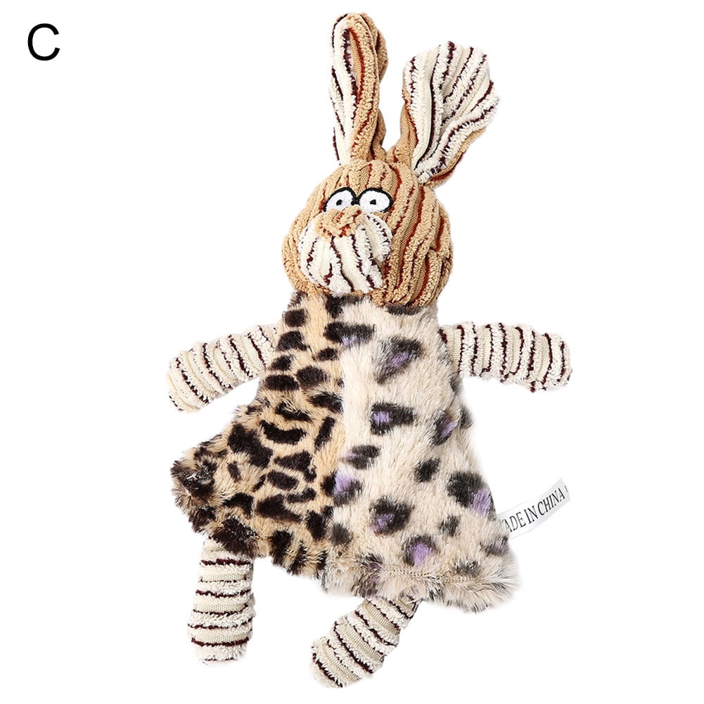 Dog Plush Toys Interactive Dogs Squeaky Toys, Cute Plush Stuffed Rabbit ...