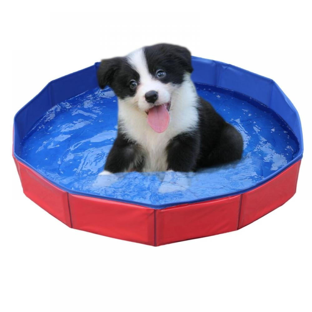 Dog Pool, Slip-Resistant Kiddie Pool, Foldable PVC Dog Pet Swimming ...