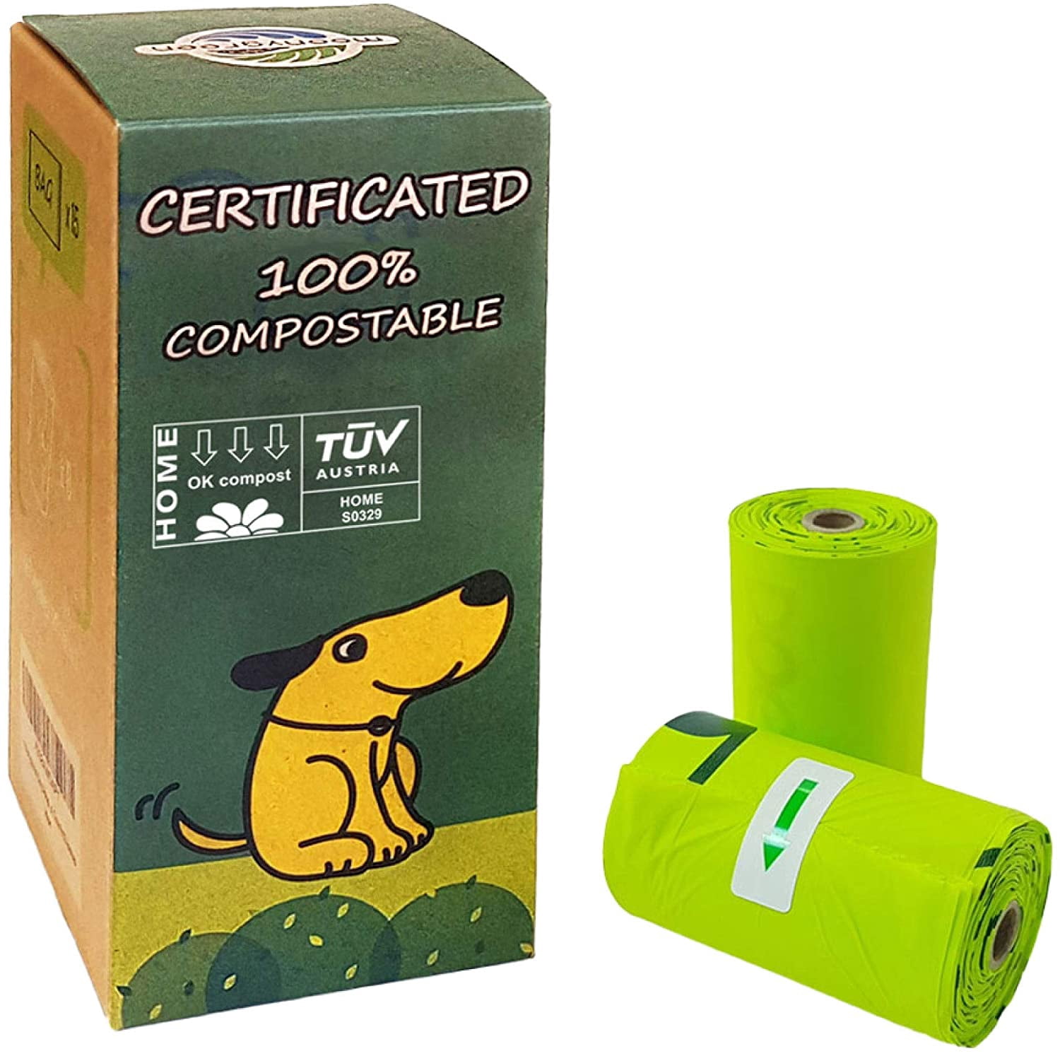 Dog Poop Bag, Compostable Doggie Poop Bags Refills, Eco-Friendly Pet ...