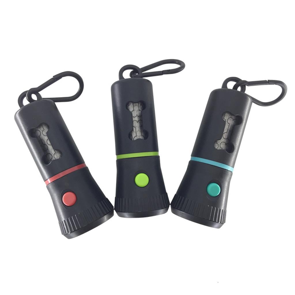 Dog Poop Bag Dispenser with LED Flashlight Waste Garbage Box for ...