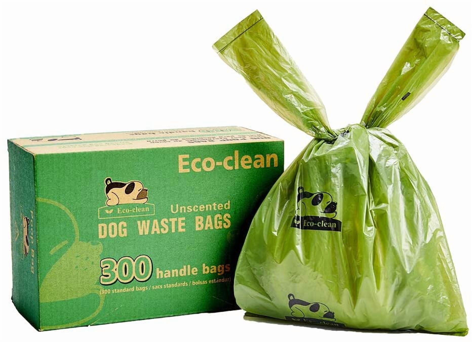 Dog Poop Bags, 300-Count Dog Waste Bags with Easy-Tie Handles ...