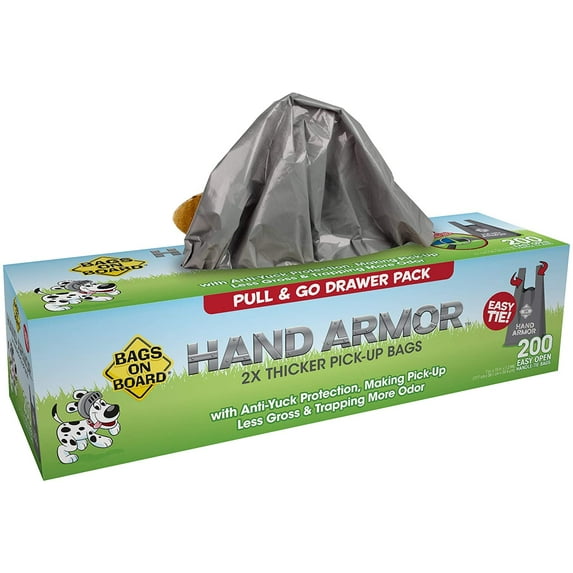 Dog Poop Bags - Extra Thick Waste Pickup Bags with Easy Tie Handles ...