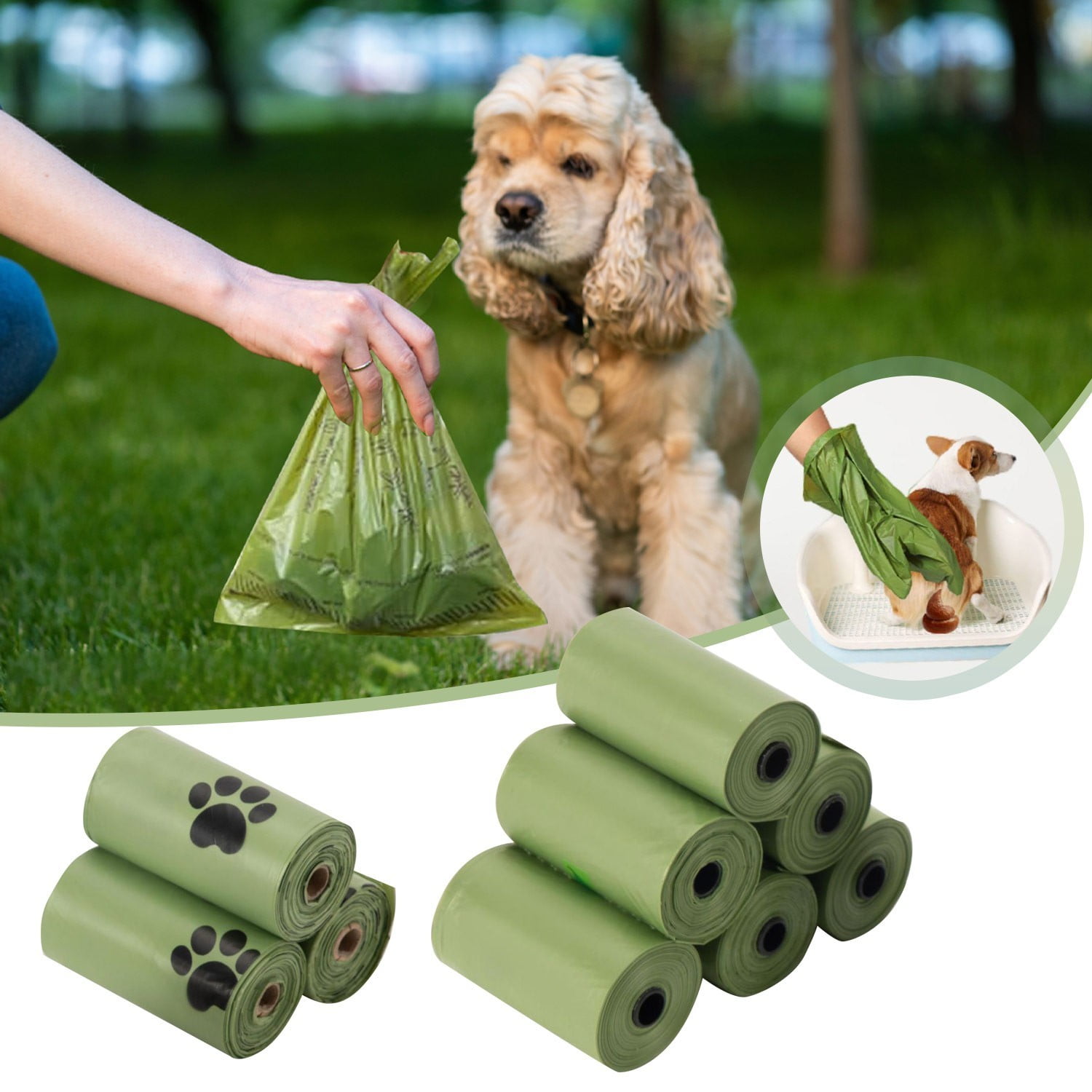 Dog Poop Bags,value pack,300 Extra Thick and Strong Poop Bags for Dogs ...