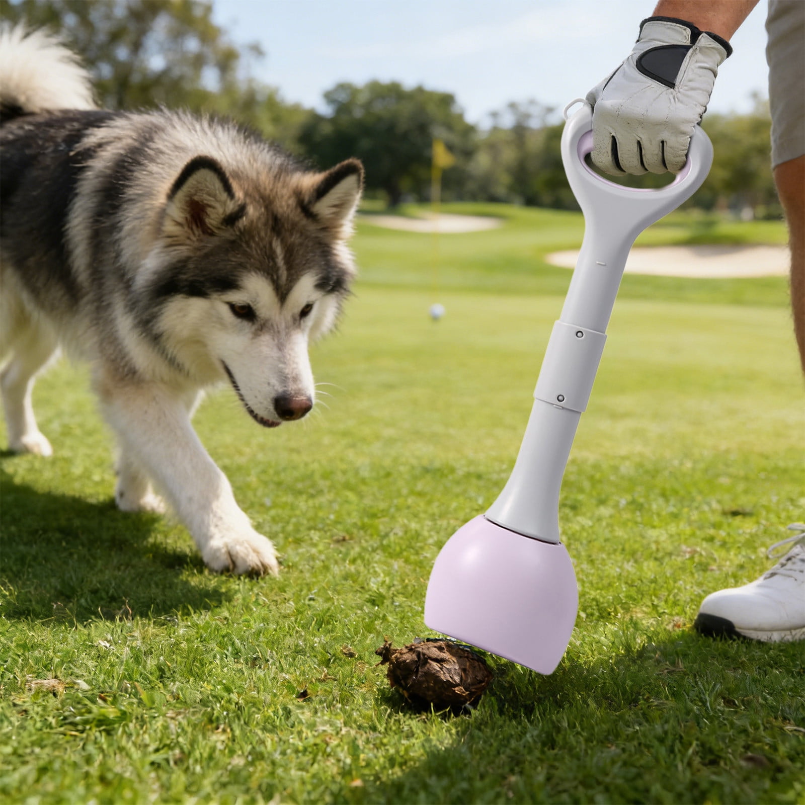 Dog Poop Scoop Holder Pet Feces Cleaning Tool Long Handle Poop Picker ...