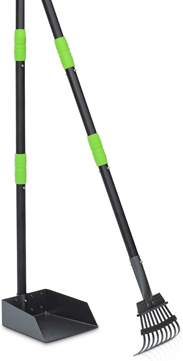 Niubya Pooper Scooper for Dog, Poop Scoop with 2 Pack Adjustable Long ...