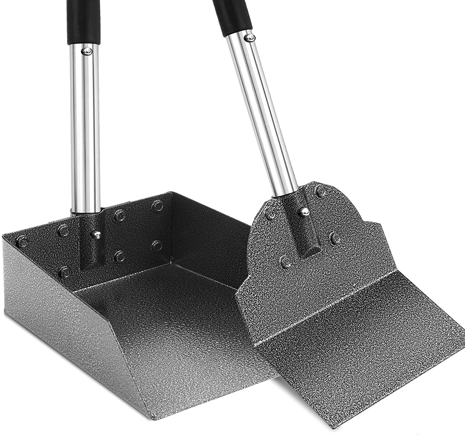 Dog Pooper Scooper for Large Dogs, Metal Aluminum Tray and Spade Poop ...