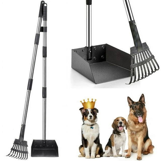 Dog Pooper Scooper, Telescopic Pooper Scooper with Adjustable Long ...