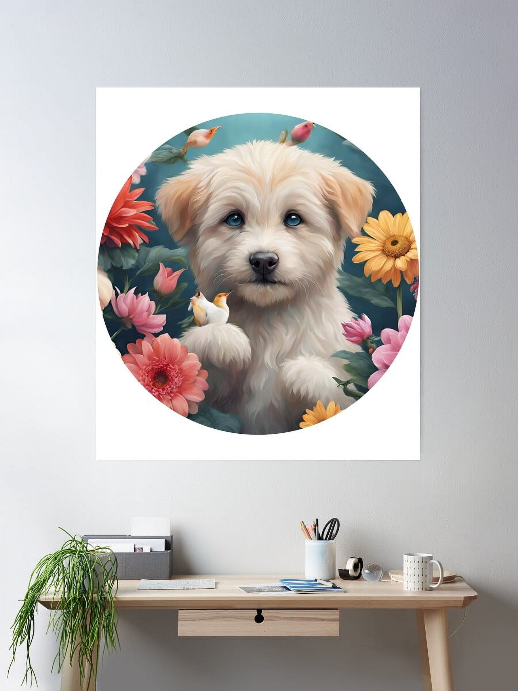 Dog Poster Wall Art Modern Wall Decor For Living Room Bedroom Art Home ...