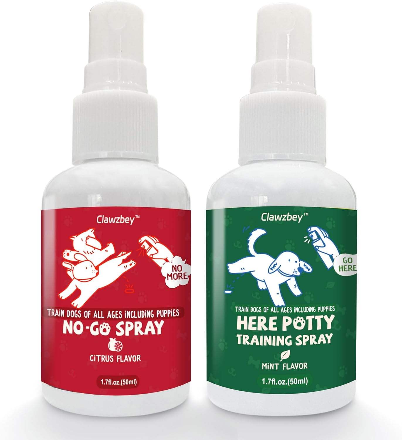 Dog Potty Spray Set, No-Go Spray & Here Potty Training Spray, Puppy ...