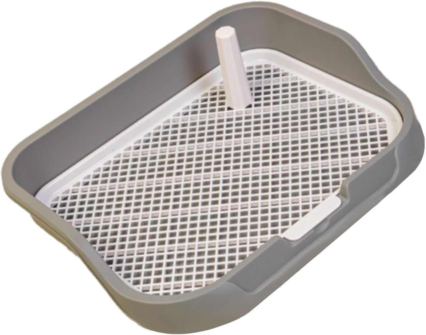 Dog Potty Toilet with Column Pet Training Toilet with Grid for Indoor ...