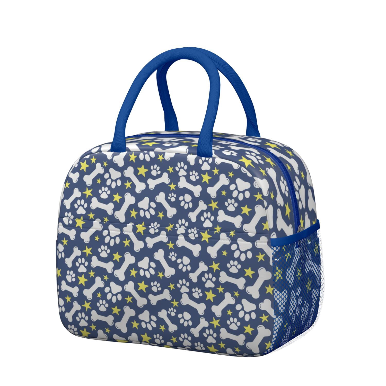 Dog Print Lunch Bag for Women, Insulated Thermal Cooler Tote with Cute ...