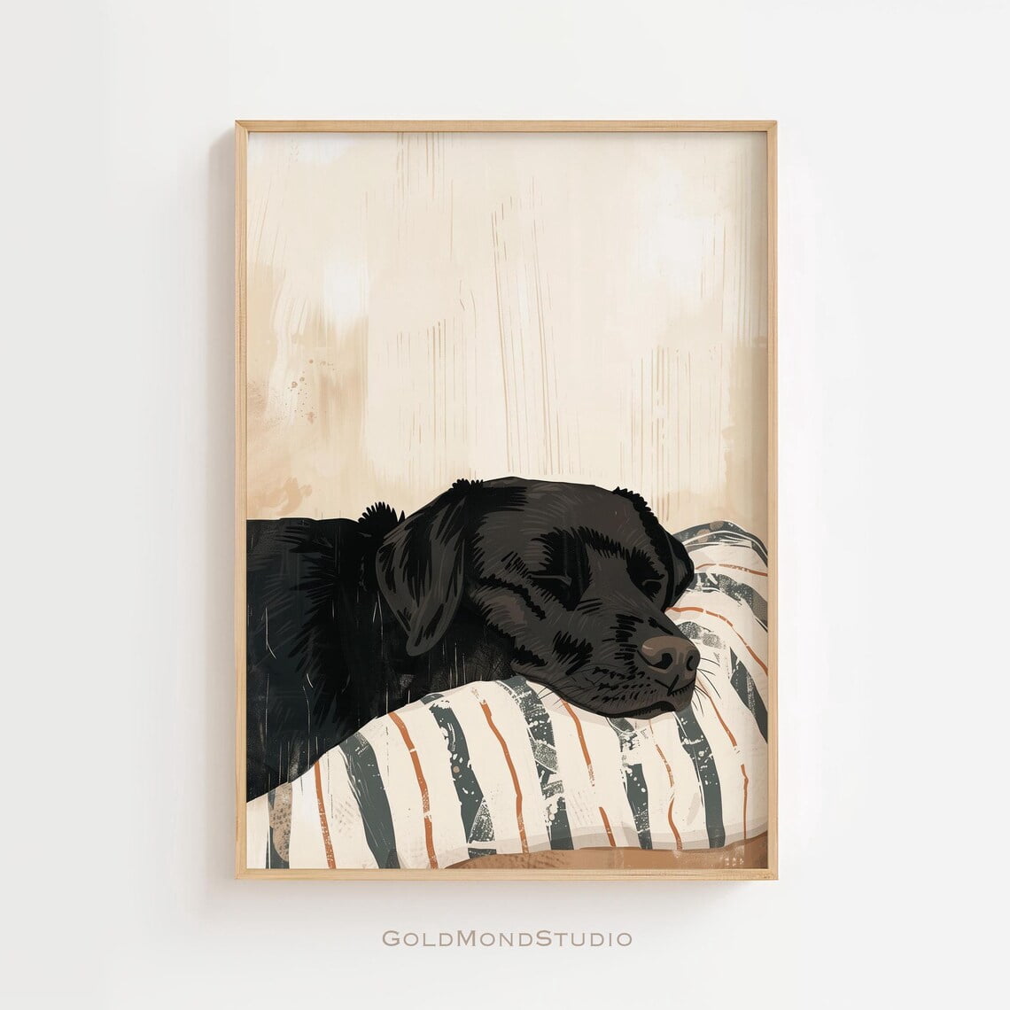 Dog Print, Modern Wall Art, Labrador Print, Vintage Print, Dog Lovers ...