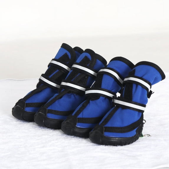 Dog Protective Boots Waterproof Set, Non-slip Dog Shoes with Adhesive ...