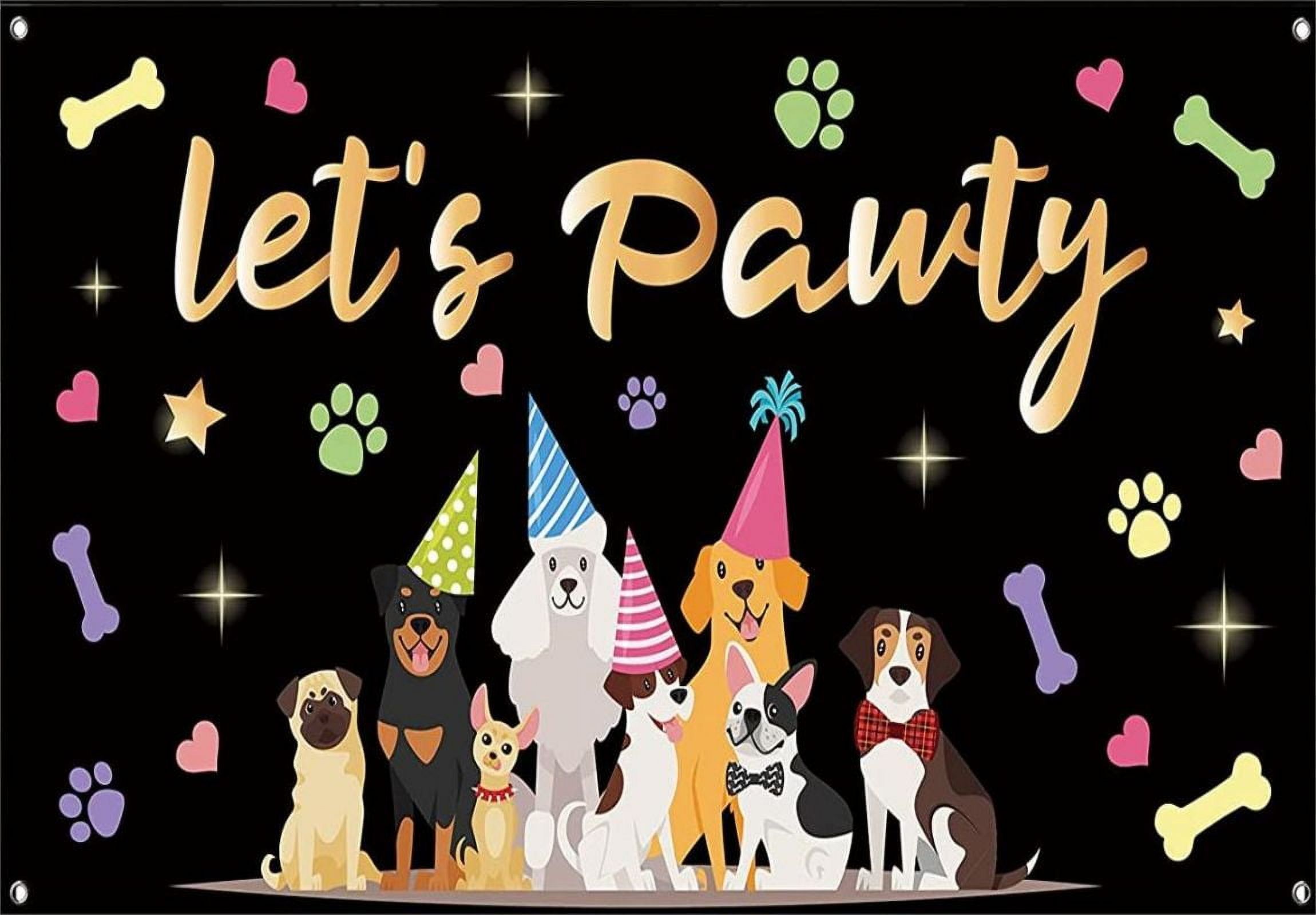 Dog Puppy Owner Pet Background Baby Shower Party Photography Backdrops ...