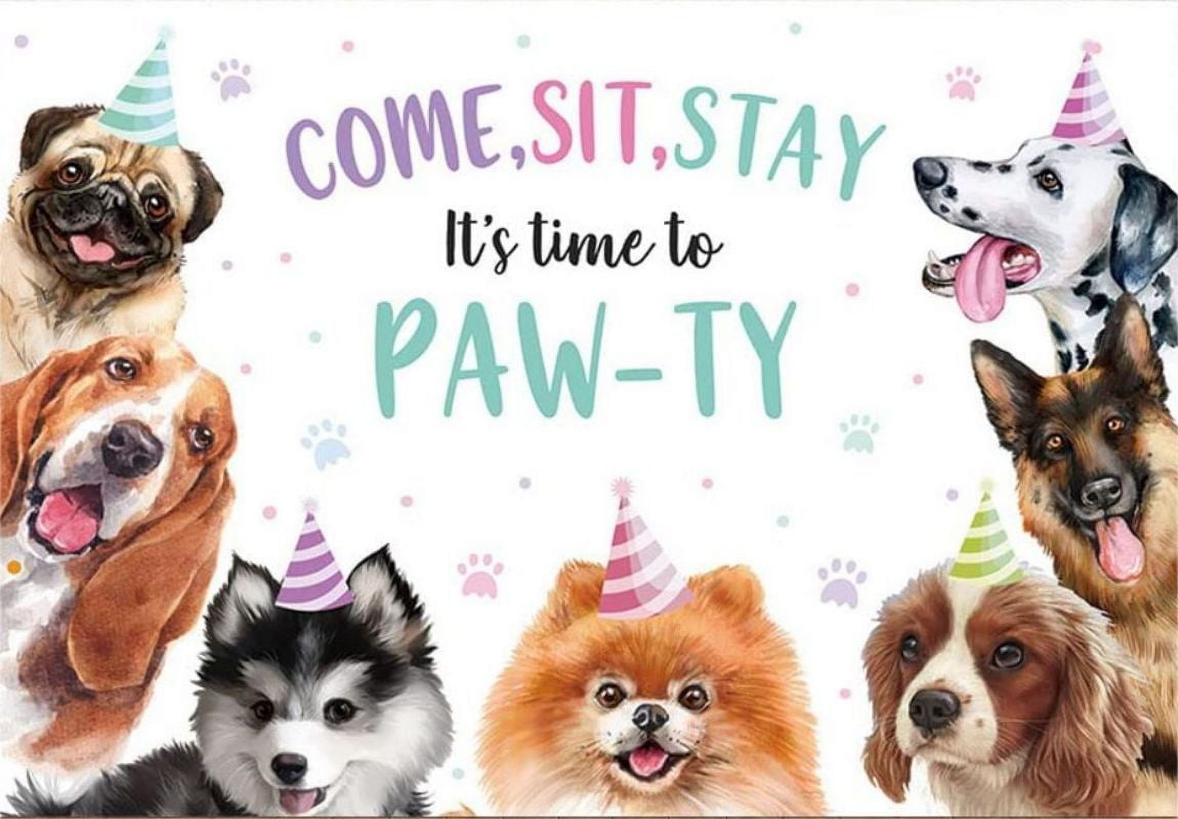 Dog Puppy Owner Pet Photography Backdrops Background Scenic Baby Shower ...