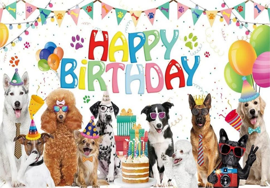 Dog Puppy Owner Pet Photography Backdrops Background Scenic Baby Shower ...