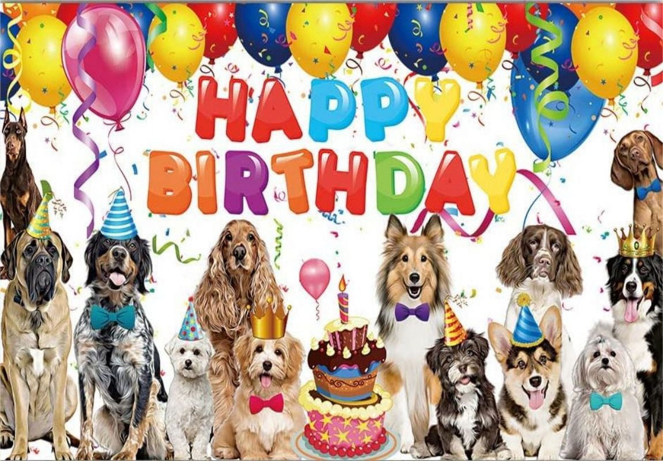 Dog Puppy Owner Pet Photography Backdrops Background Scenic Baby Shower ...