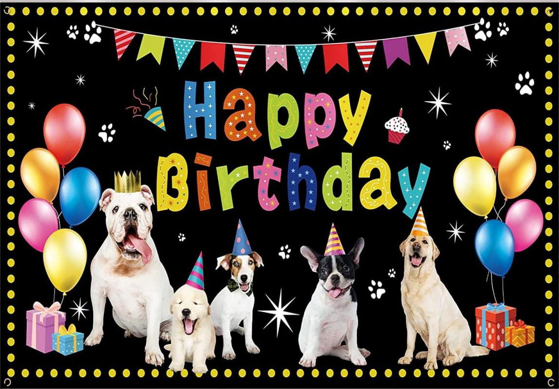 Dog Puppy Owner Pet Photography Backdrops Background Scenic Baby Shower ...