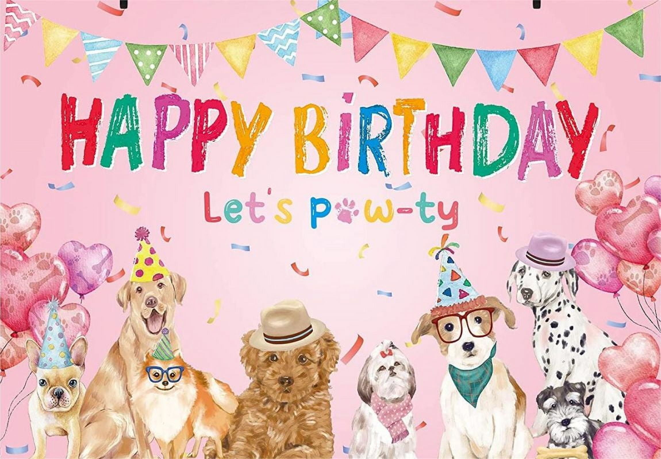 Dog Puppy Owner Pet Photography Backdrops Background Scenic Baby Shower ...